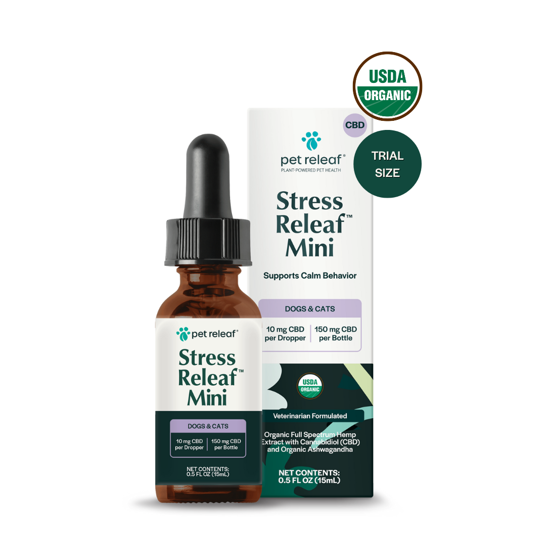 Stress Releaf Mini 150mg CBD Oil | Pet Releaf